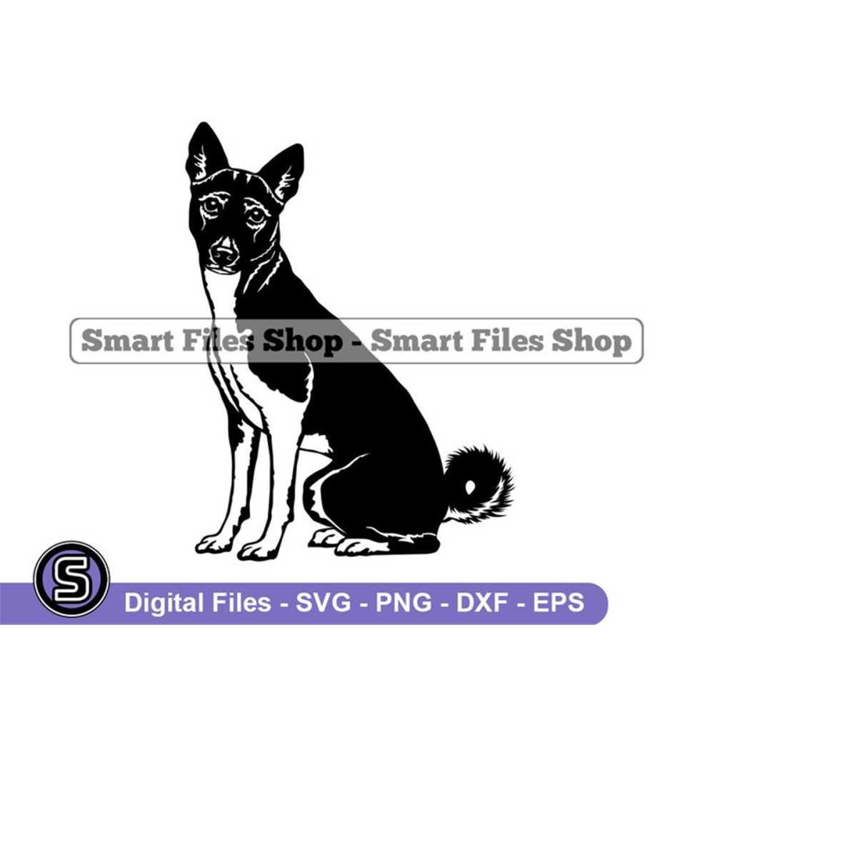 Sitting Basenji SVG, Basenji Svg, Dog Svg, Basenji Dxf, Base | Inspire ...