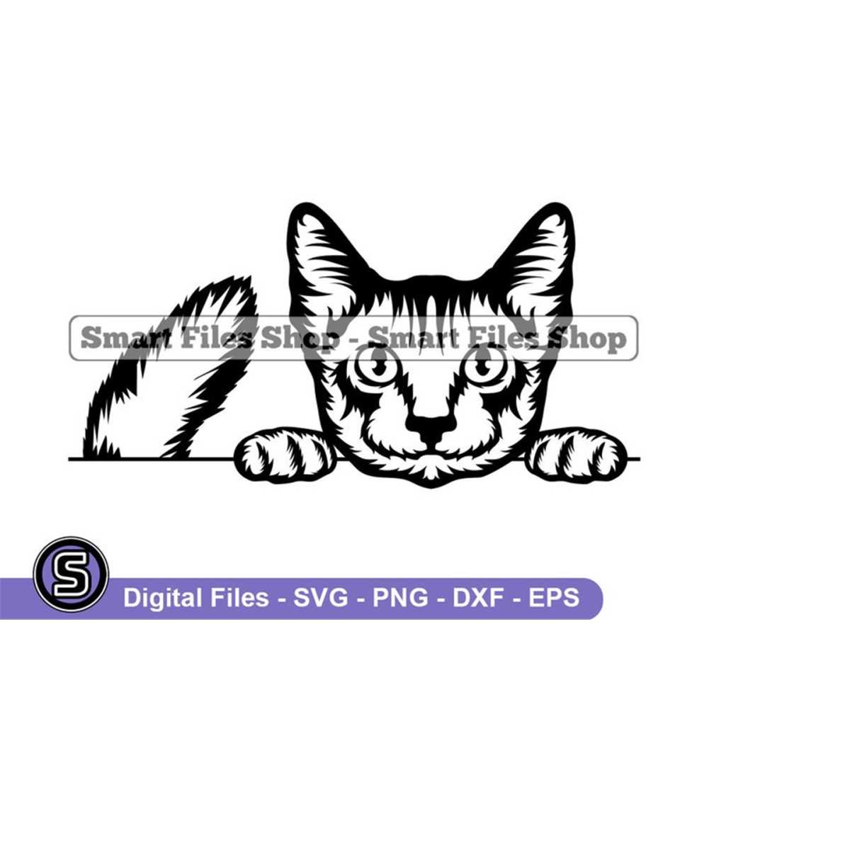 Peeking Egyptian Mau Cat SVG, Peeking Cat SVG, Cat Svg, Cat | Inspire ...