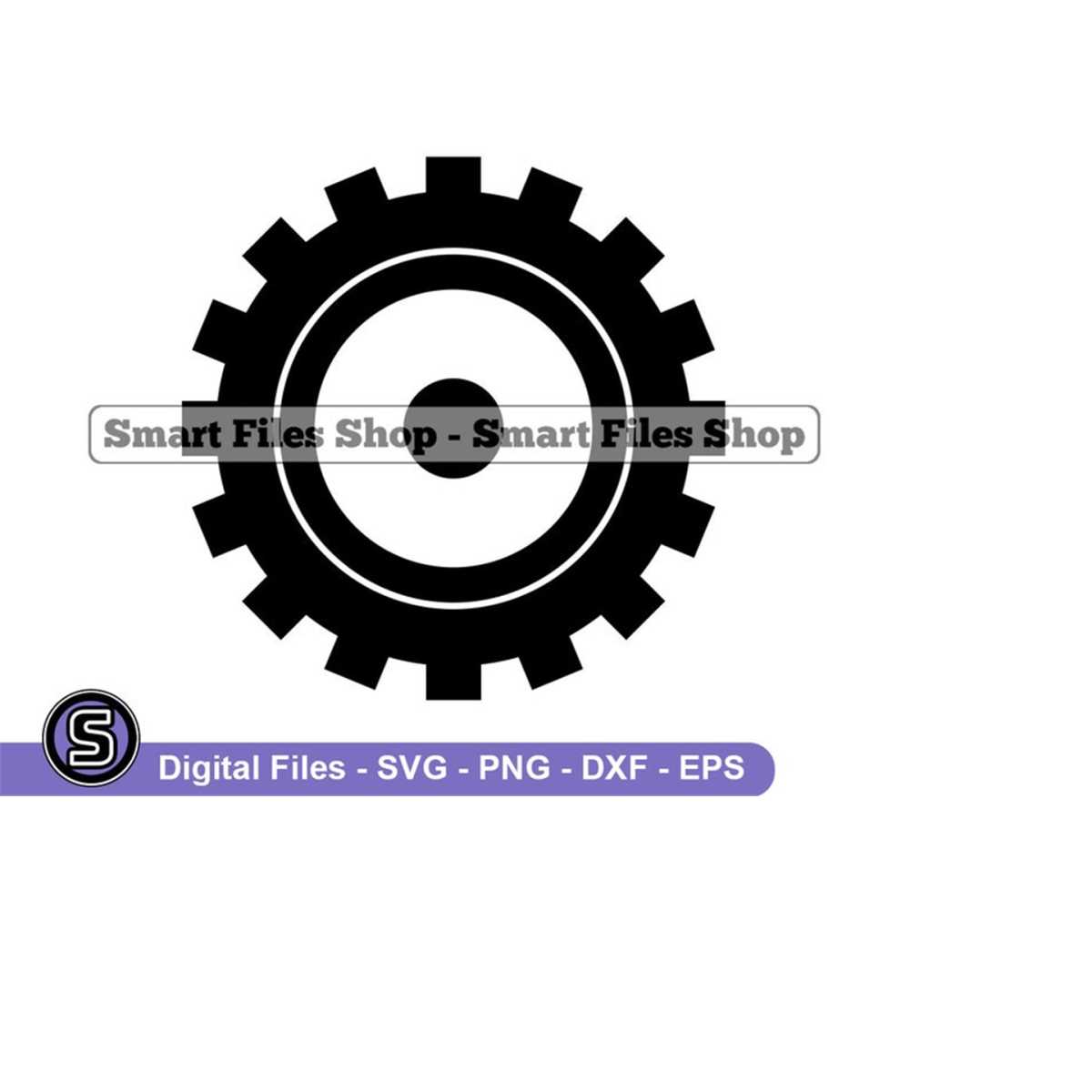 Gear Icon 2 SVG, Gear Svg, Mechanical Svg, Gear Svg, Gear Dx | Inspire ...