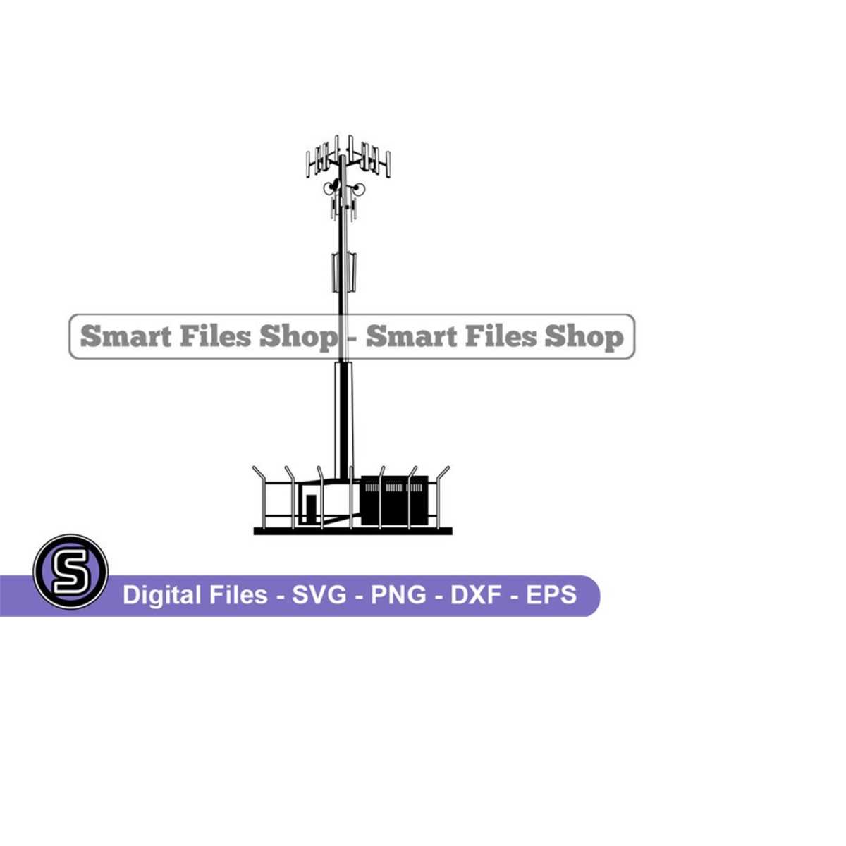 Cell Tower Svg, Communication Svg, Cell Tower Dxf, Cell Towe | Inspire ...