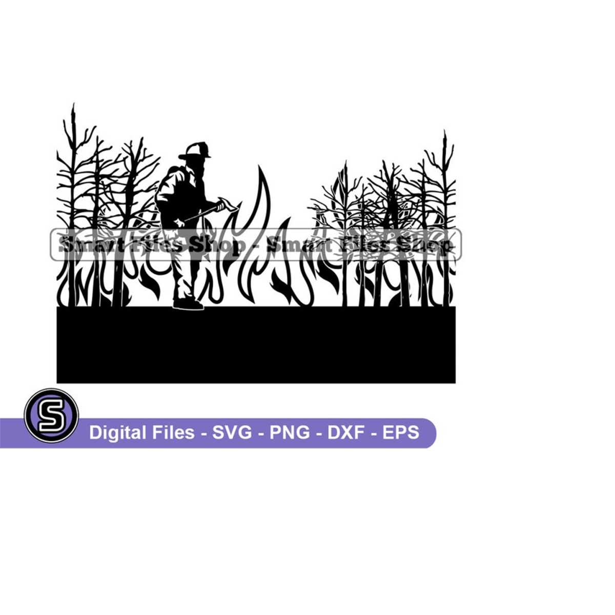 Forest Fire Svg, Firefighter Svg, Fireman Svg, Firefighter D | Inspire ...