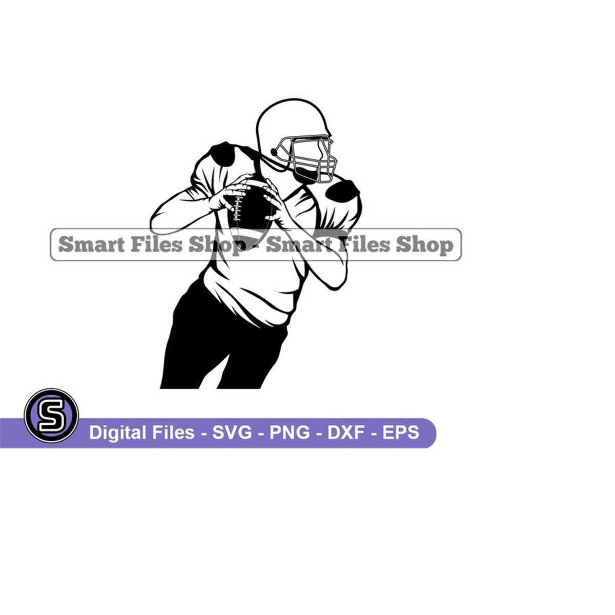 Football Quarterback Logo Svg, Quarterback Svg, Football Svg - Inspire ...
