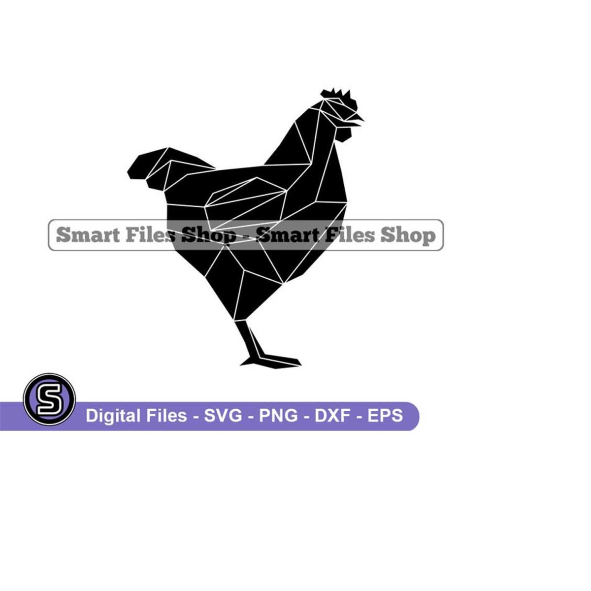 Geometric Chicken Svg, Chicken Svg, Geometric Animals Svg, A | Inspire ...