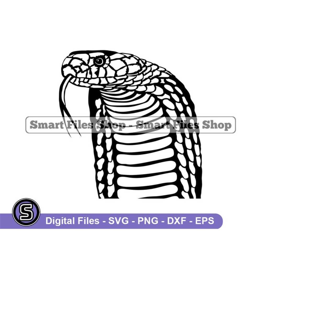 King Cobra Svg, Snake Svg, Cobra Mascot Svg, Cobra Dxf, Cobr | Inspire ...