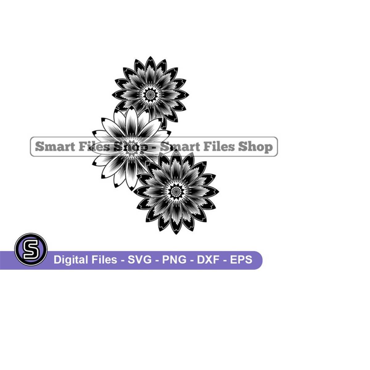 Treasure Flowers Svg, Flower Svg, Floral Svg, Flower Dxf, Fl | Inspire ...