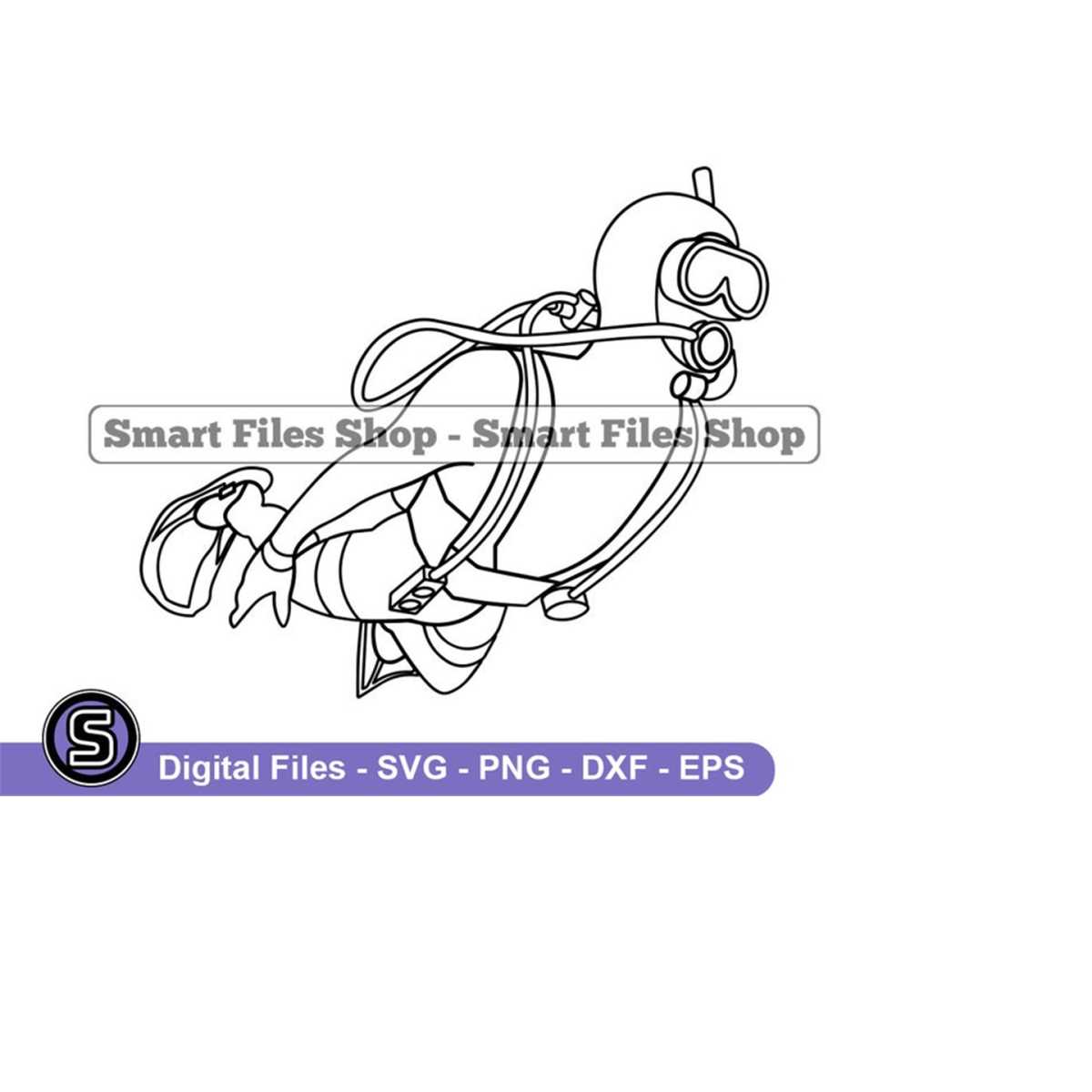Scuba Diver Outline Svg, Scuba Diver Svg, Snorkeling Svg, Sc - Inspire ...