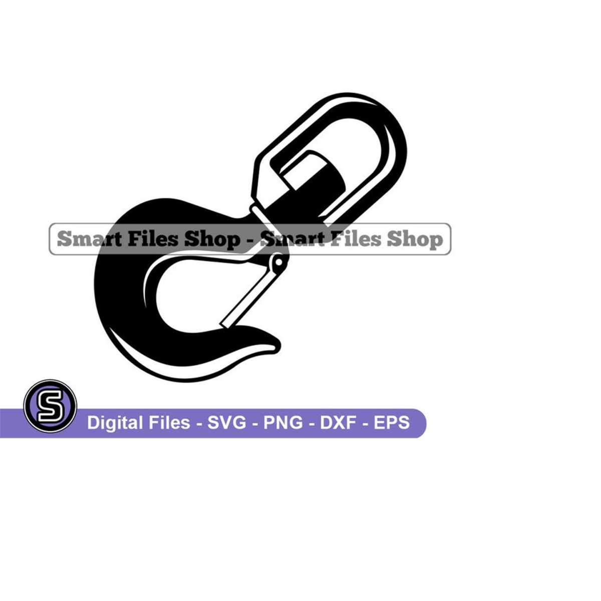 Lifting Hoist Swivel Hook Svg, Hook Svg, Crane Hook Svg, Hoo - Inspire ...