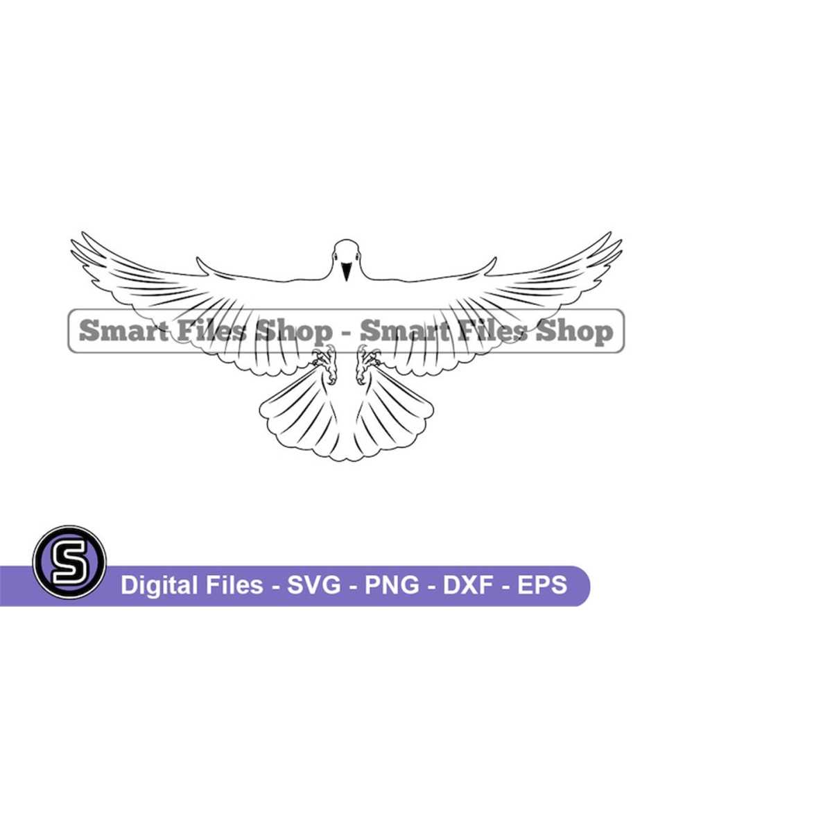 Dove Logo Svg, Dove Svg, Pigeon Svg, Dove Dxf, Dove Png, Dov - Inspire ...