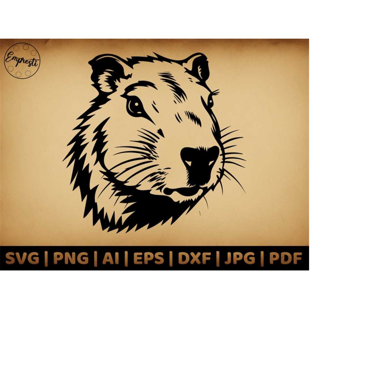 Capybara Portrait | Commercial Use Vector Graphics | Svg, Pn | Inspire ...
