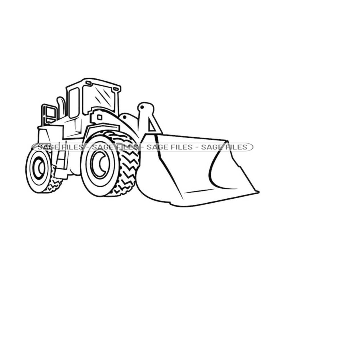 Bulldozer Outline SVG, Heavy Equipment, Bulldozer Clipart, B | Inspire ...