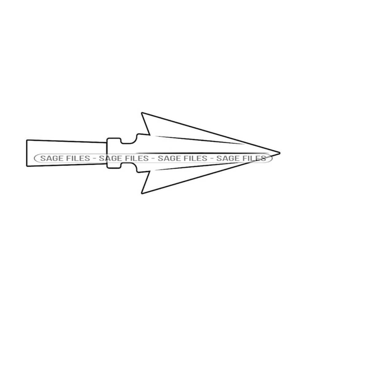 Arrowhead Outline SVG, Arrow Svg, Archery Svg, Arrowhead Cli - Inspire ...
