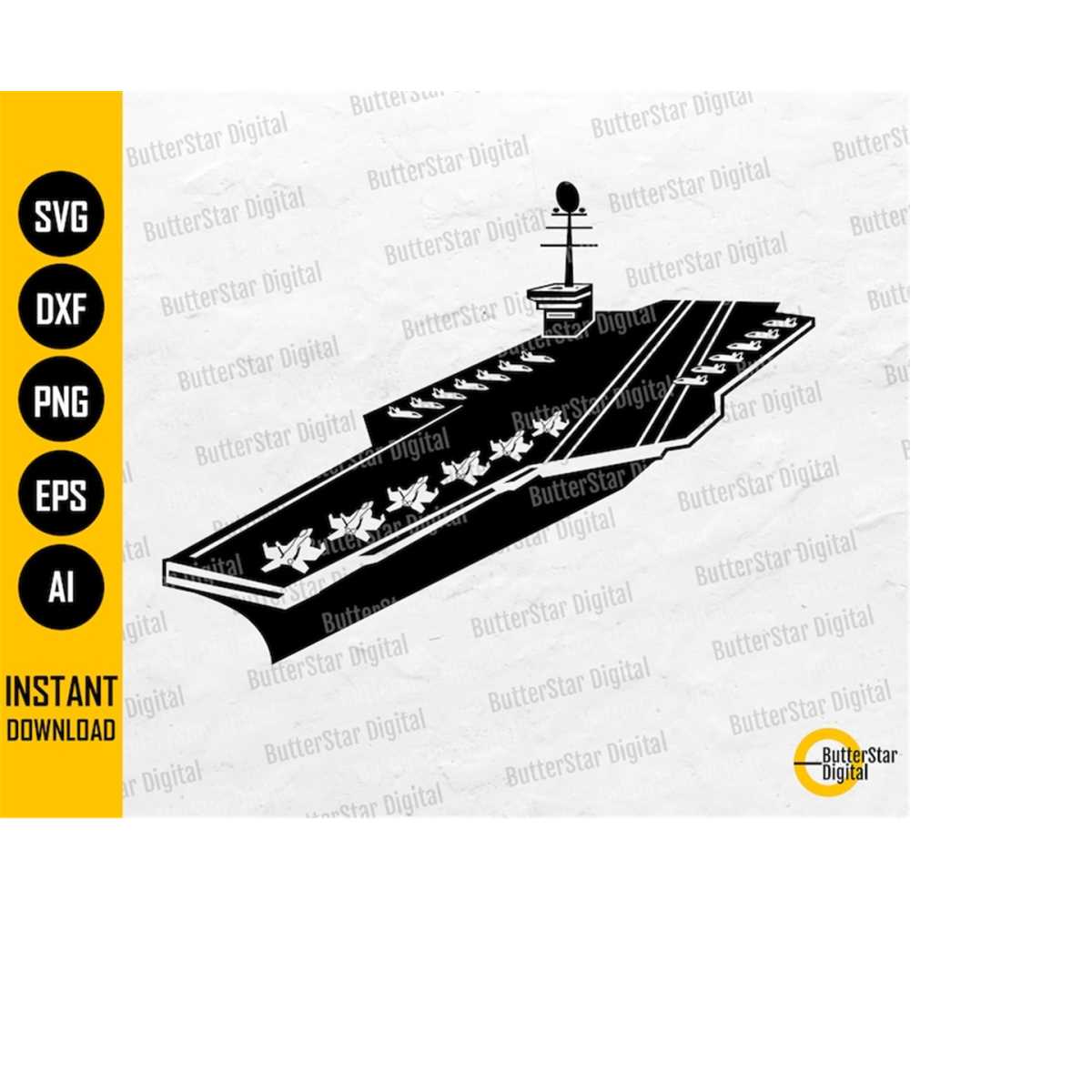 Aircraft Carrier SVG | Navy SVG | Airbase Warship Decal Grap - Inspire ...