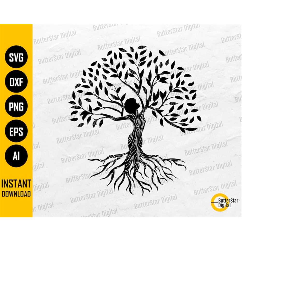 Afro Woman Tree SVG | Women Empowerment SVG | Girl Power | C | Inspire ...