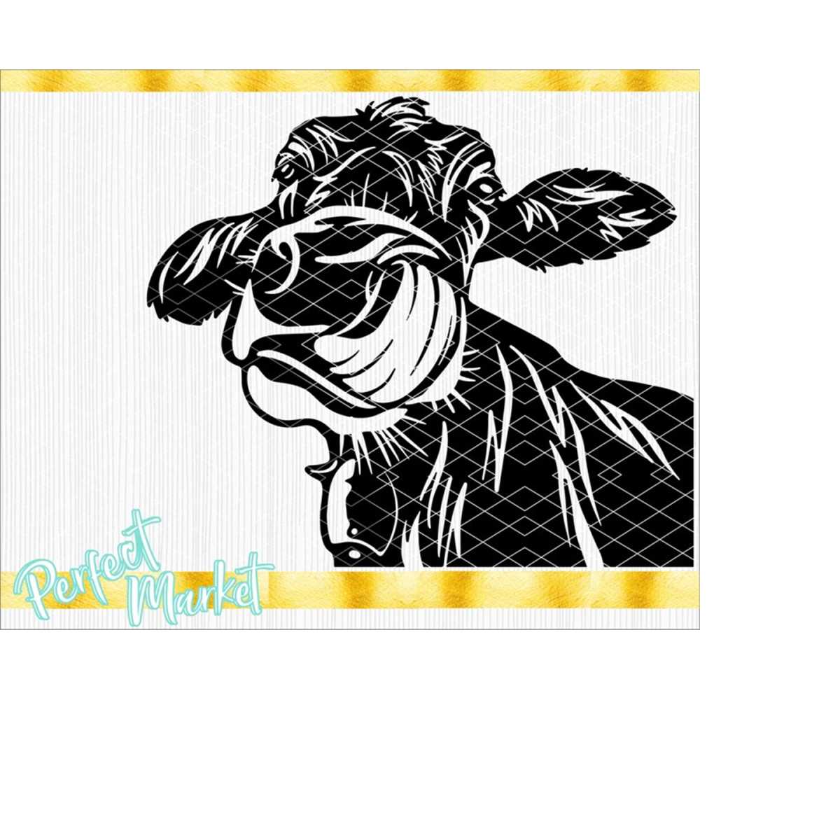 Cow svg,cow silhouette,cow png,cow face cut files,cow dxf,co - Inspire ...