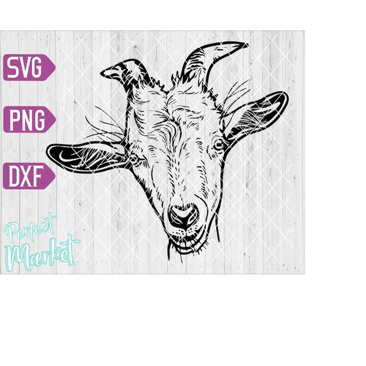 Goat svg files,Goat farm animal svg,Goat head svg cricut,cli | Inspire ...