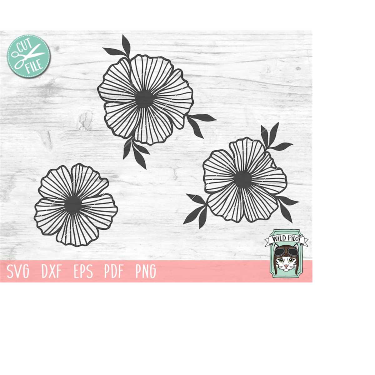 Flower SVG, Flowers SVG file, Flowers cut file, Floral cut f - Inspire ...