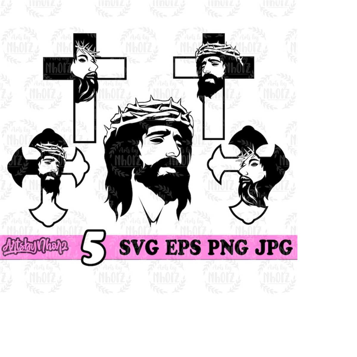 Jesus SVG Bundle, Jesus Clipart, Jesus Cutfile, Jesus PNG Bu | Inspire ...