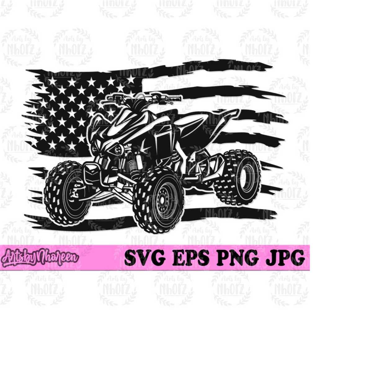 US ATV svg | Extreme Sports Clipart | ATV Rider Cut File | R - Inspire ...