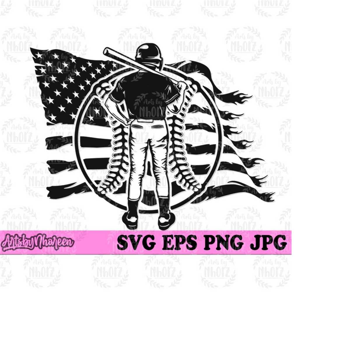 US Baseball Player svg, Pitcher Clipart, Batter Cut File, Sh | Inspire ...