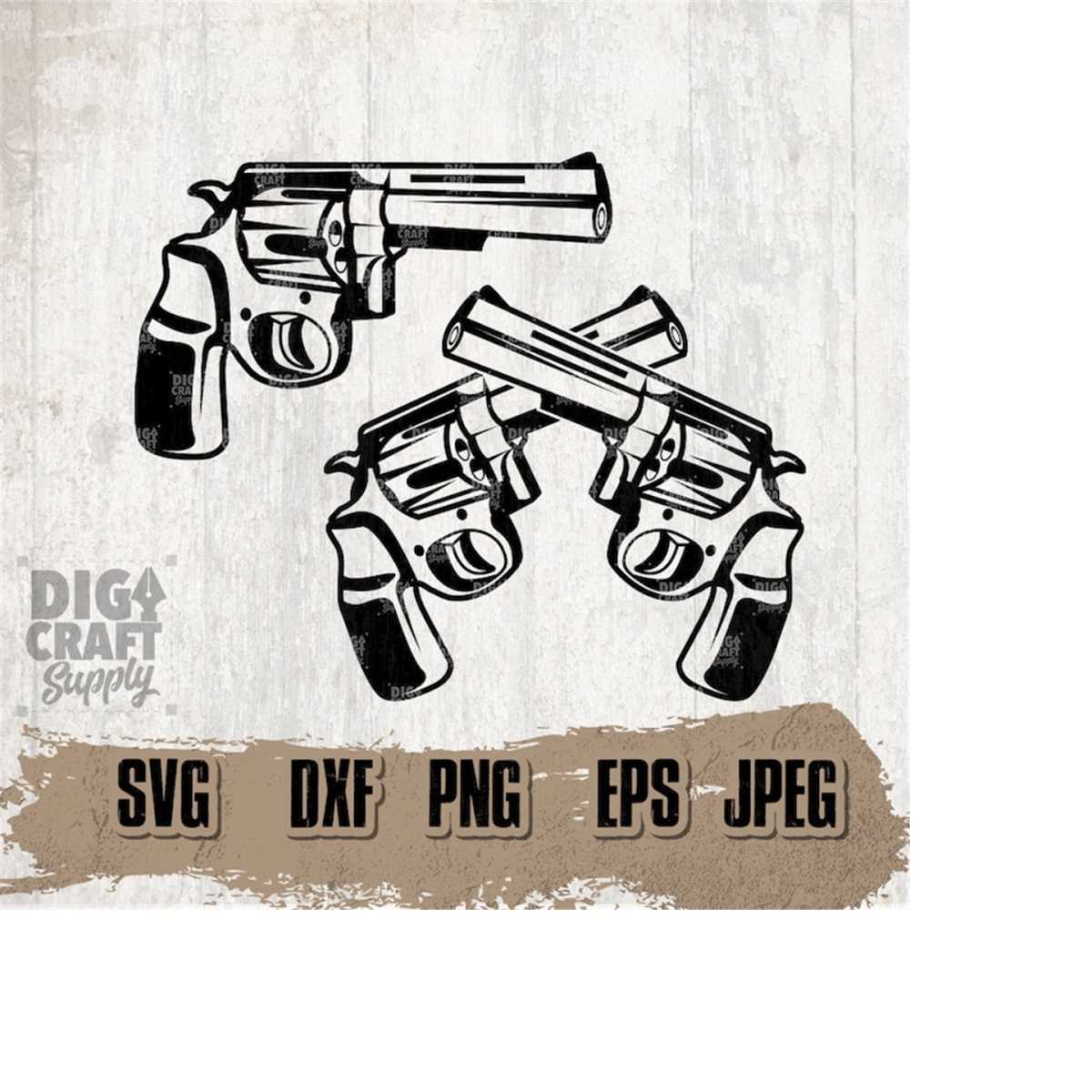 Revolver Gun svg, Gun svg, Gun Clipart, Gun Cutfile, Second | Inspire ...