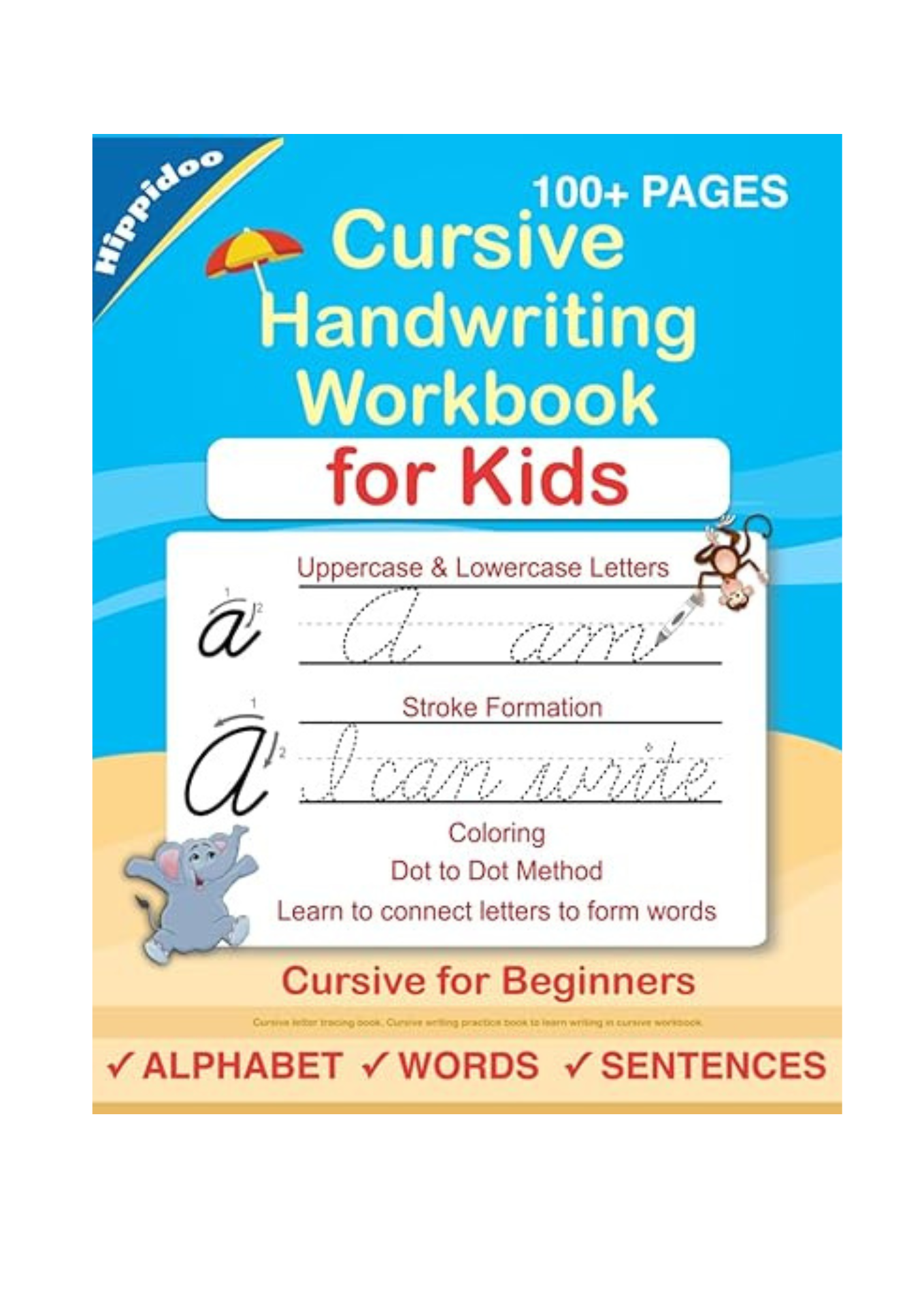 Cursive Handwriting Workbook For Kids Cursive for beginners | Inspire Uplift