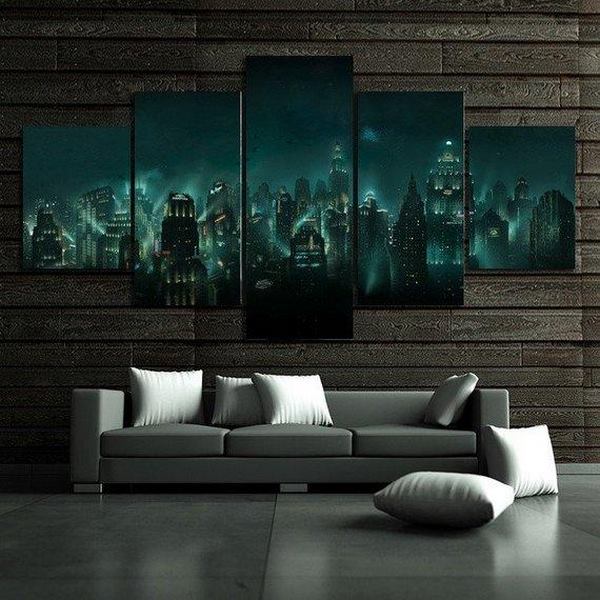 Bioshock City Of Rapture Nature 5 Pieces Canvas Wall Art, La | Inspire ...