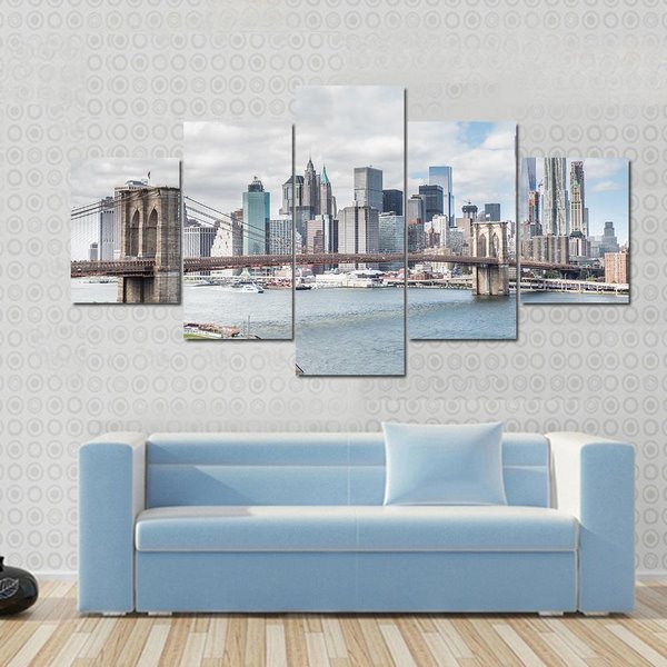 Skyline Of Manhattan And Brooklyn Bridge New York Nature 5 P | Inspire ...