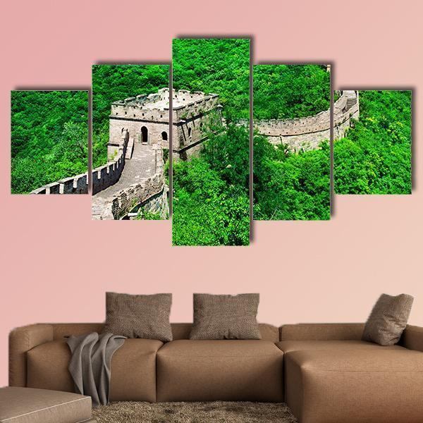The Great Wall Of China Nature 5 Pieces Canvas Wall Art, Lar - Inspire ...