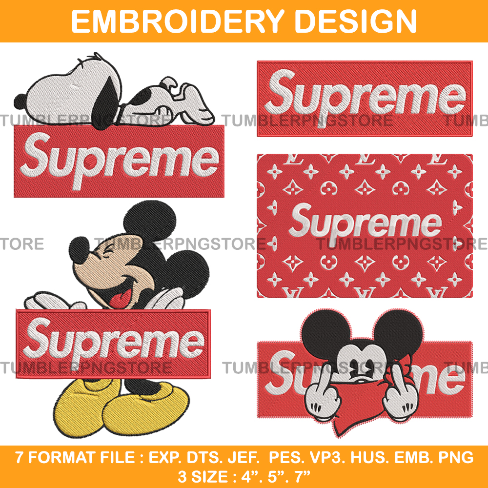 Bundle 5 Design Supreme Embroidery Files, Embroidery Design, - Inspire ...