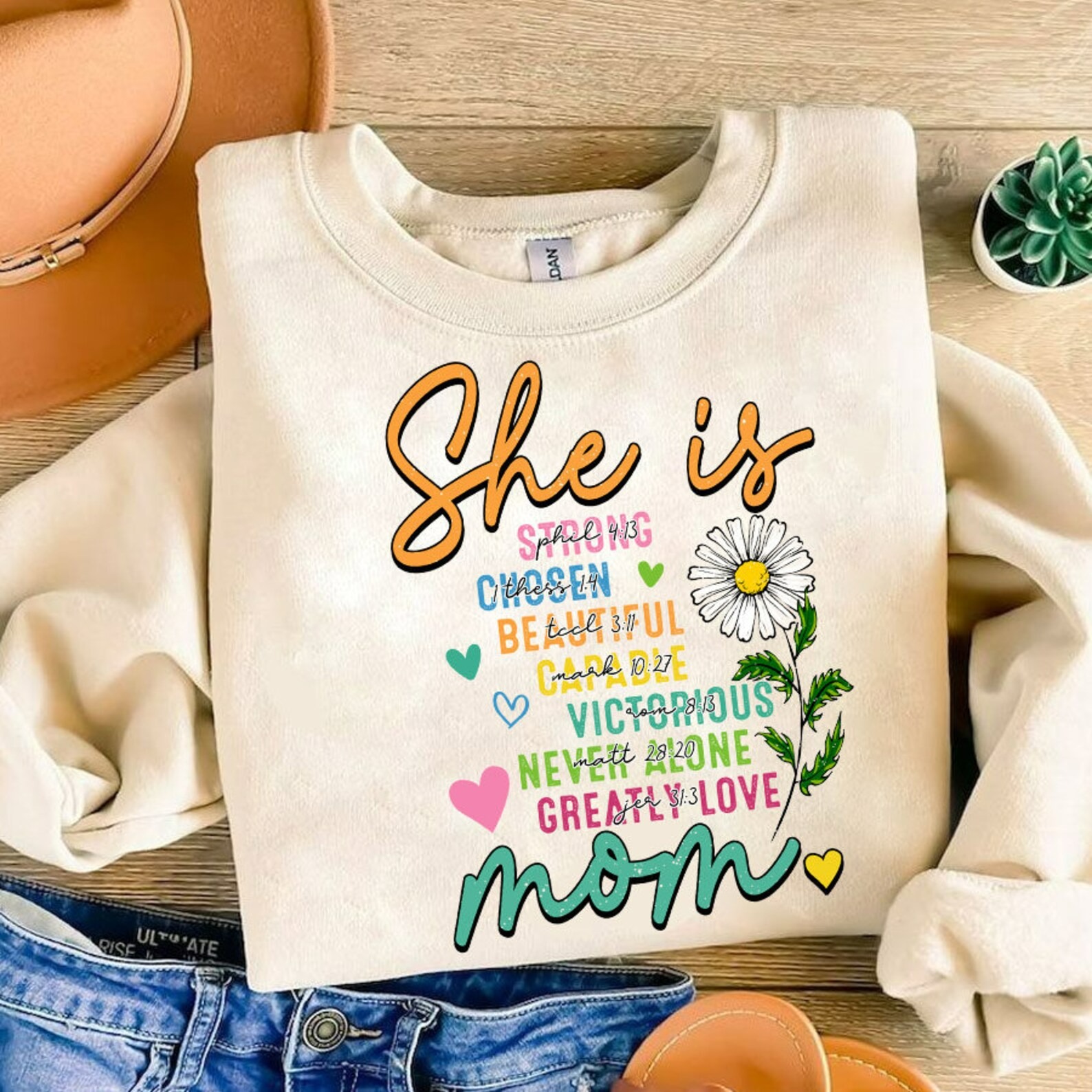 She is Mom PNG, Retro Mother Daisy, Blessed Mom Png, Mom Shi | Inspire ...
