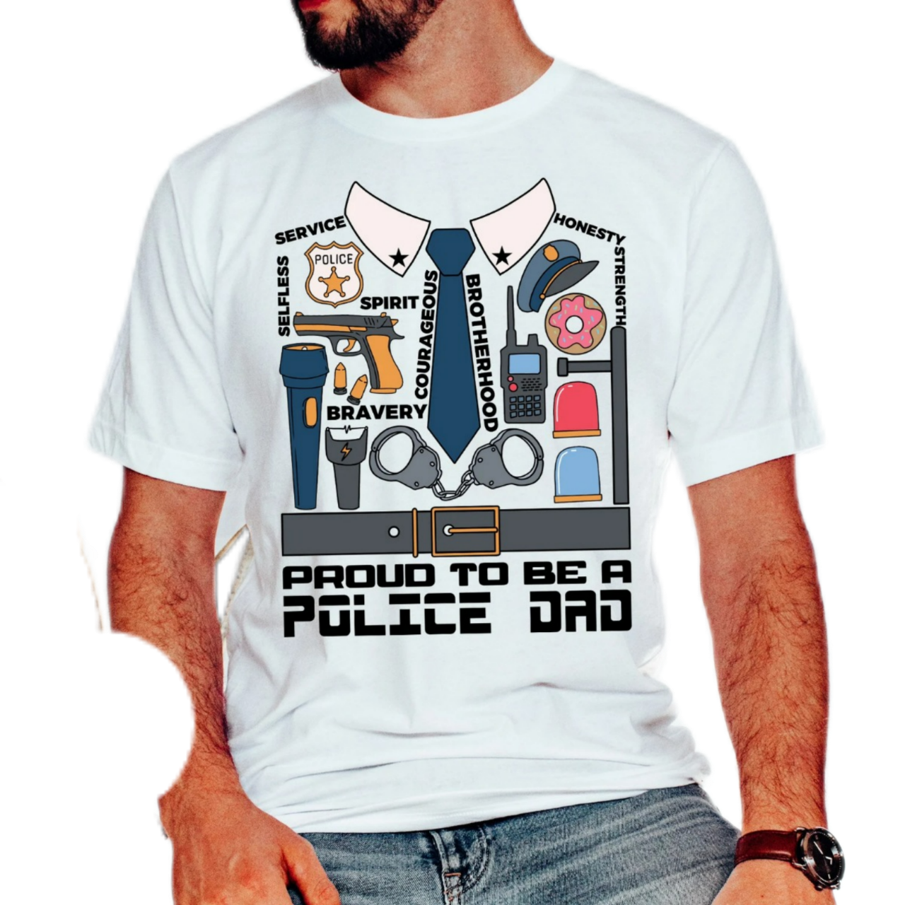 Proud to be a police dad,my daddy is my hero,Police shirt,Sh | Inspire ...