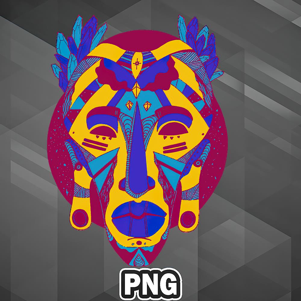 African PNG Triad African Mask 1 PNG For Sublimation Print - Inspire Uplift