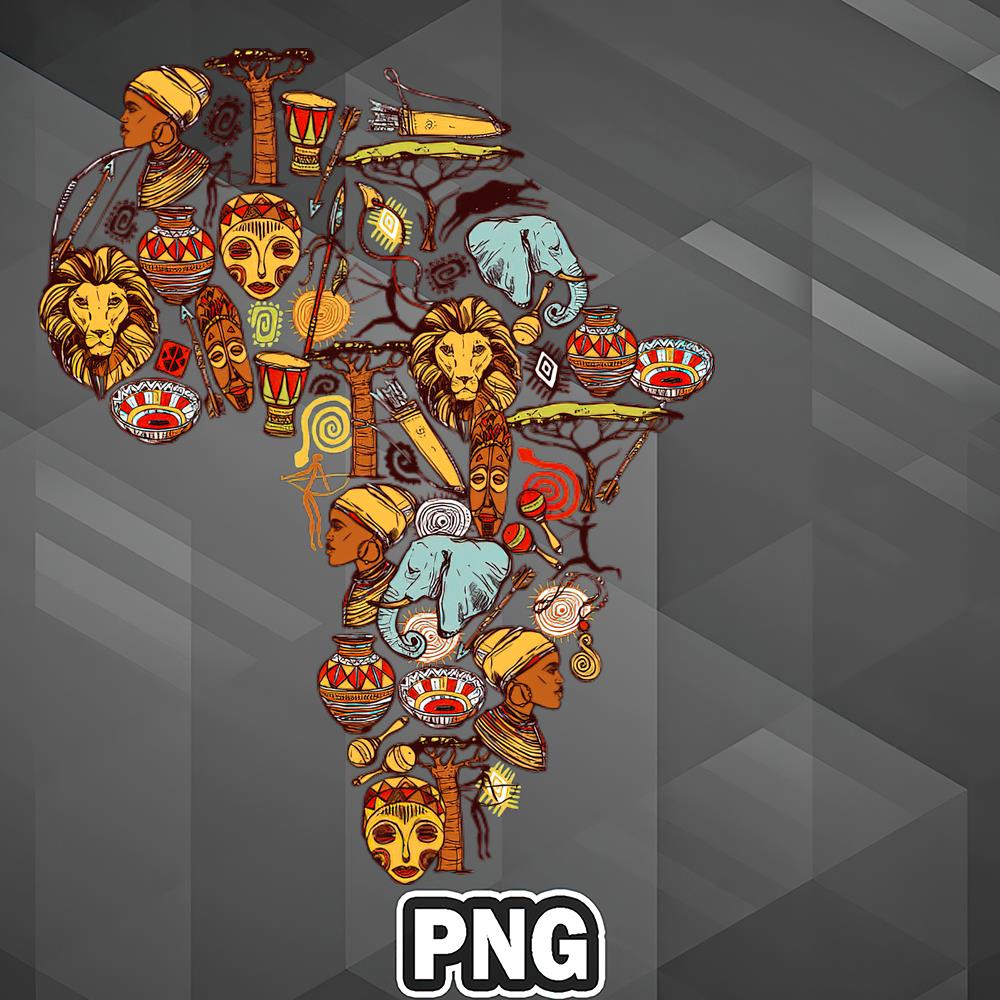 African PNG Africa Map Tribal Cultural Natural Representatio | Inspire ...
