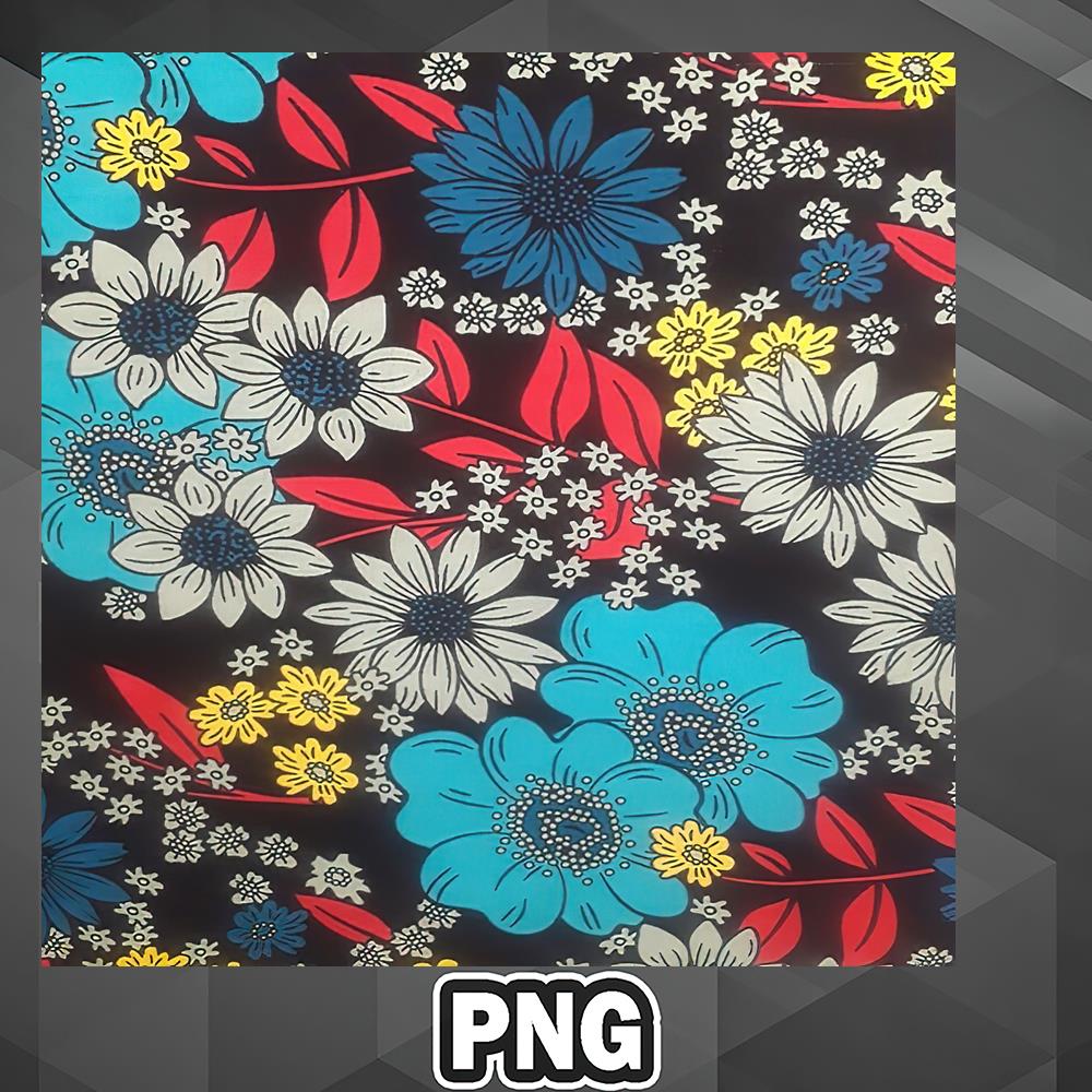 African PNG Floral African Print Fabric Design Pattern PNG F | Inspire ...
