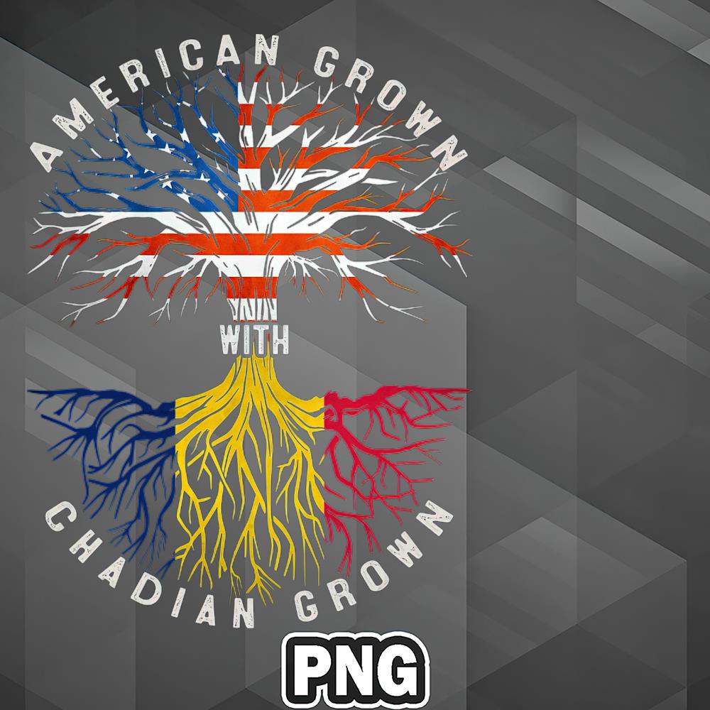 African PNG American Grown With Chadian Roots Tree Chad Flag - Inspire ...