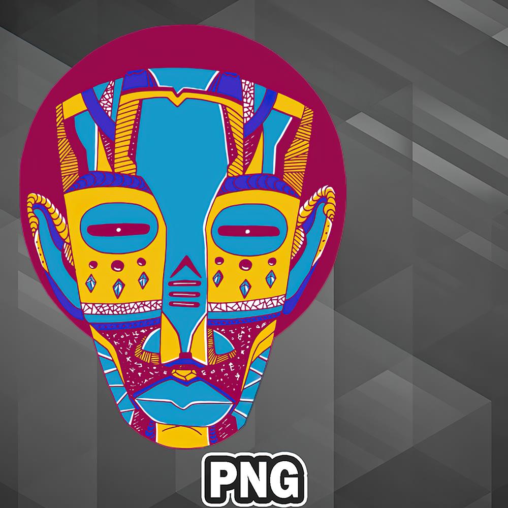 African PNG Triad African Mask No 3 PNG For Sublimation Prin | Inspire ...