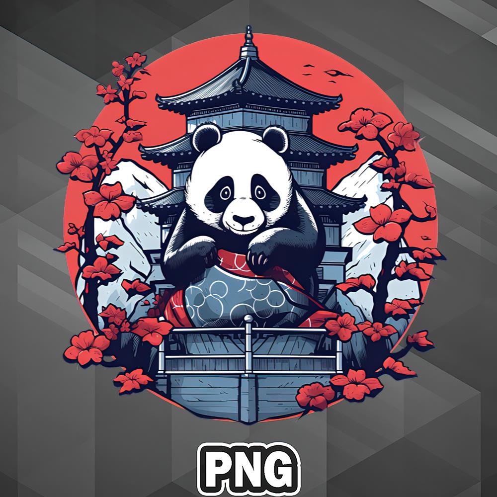 Asian PNG Panda Japan Style Pagoda Animal Asian Country Cult | Inspire ...