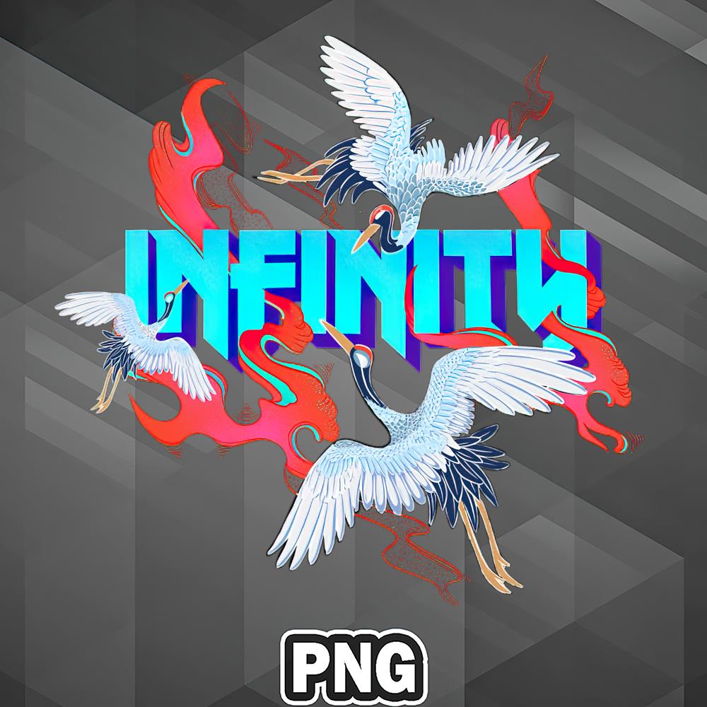 Asian PNG Infinity Flying Crane Asian Country Culture PNG Fo - Inspire ...
