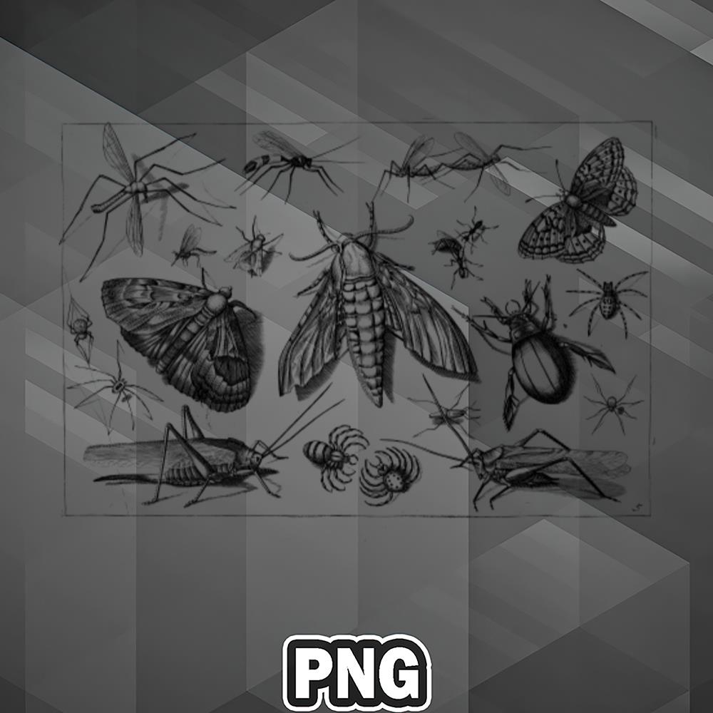 Artist PNG Insects Etching PNG For Sublimation Print High Qu - Inspire ...