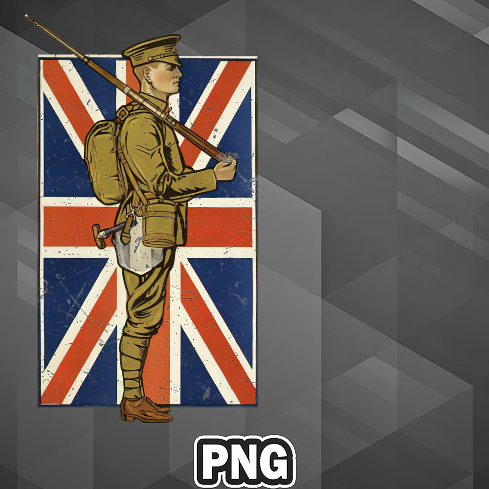 Army PNG Vintage British Soldier PNG For Sublimation Print T | Inspire ...