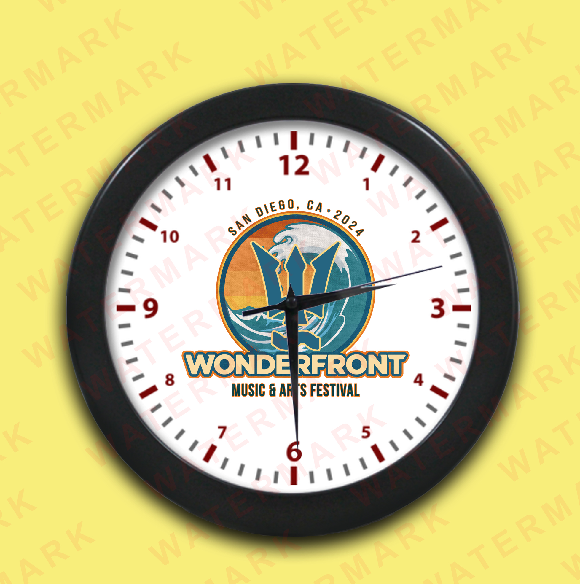 WONDERFRONT FESTIVAL 2024 Wall Clocks | Inspire Uplift