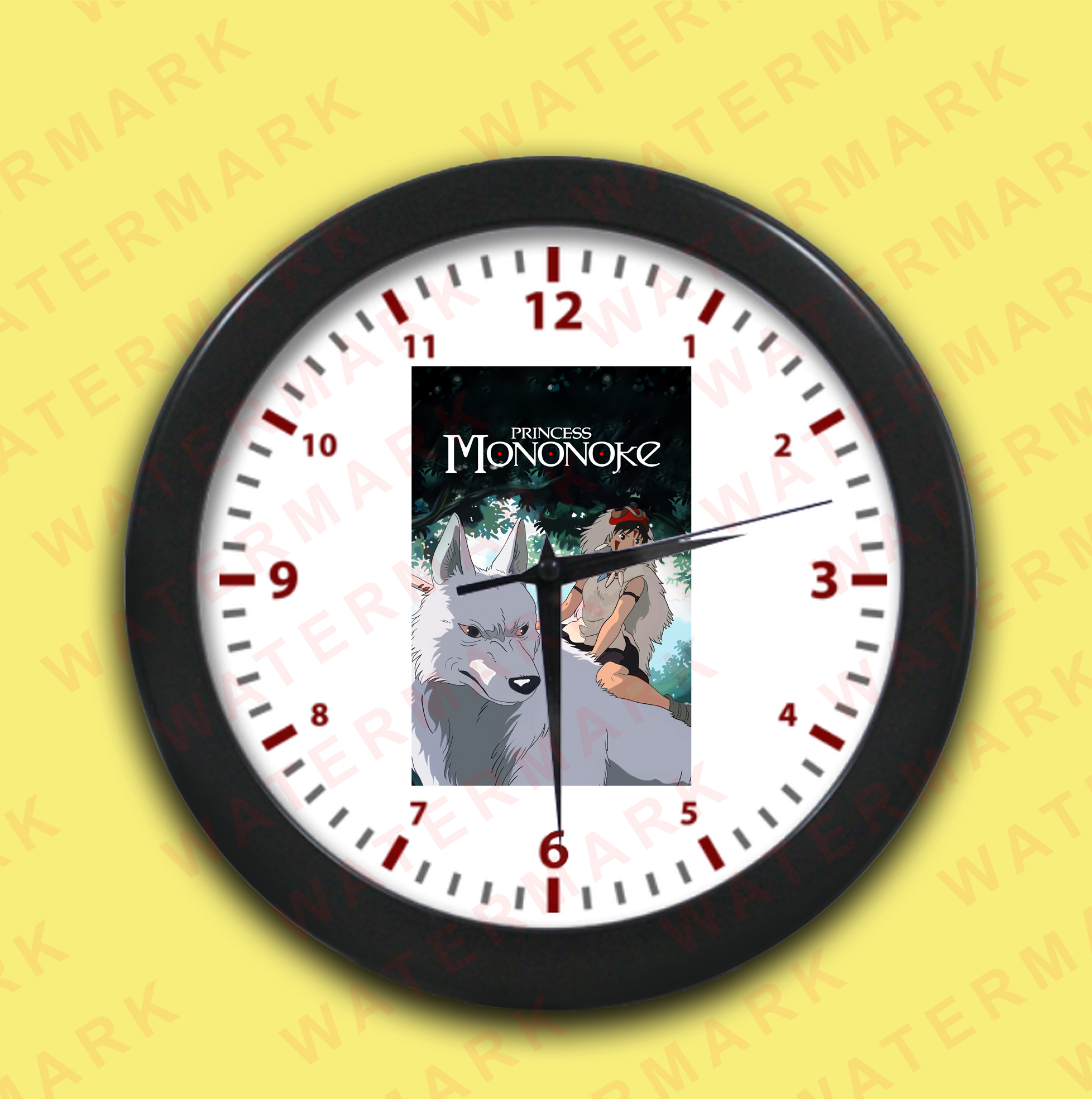 5 PRINCESS MONONOKE ANIME Wall Clocks | Inspire Uplift