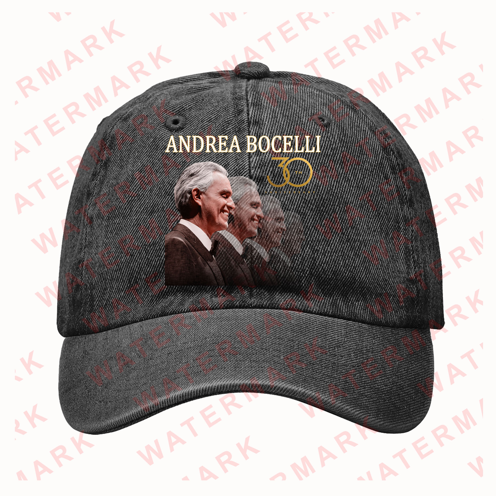 ANDREA BOCELLI 30TH ANNIVERSARY ON TOUR 2024 Denim Hat Cap | Inspire Uplift