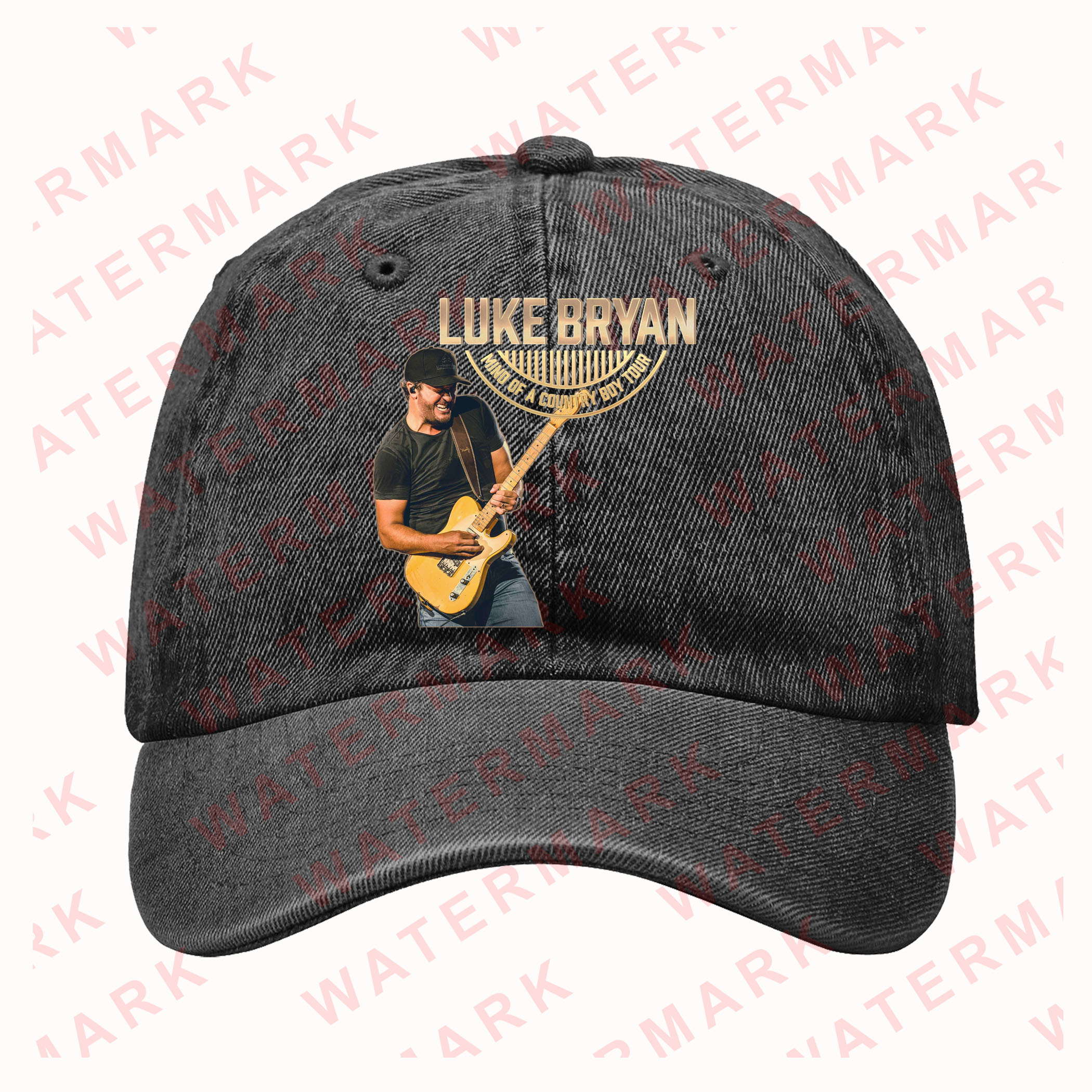 LUKE BRYAN - MIND OF A COUNTRY BOY TOUR 2024 Denim Hat Cap | Inspire Uplift