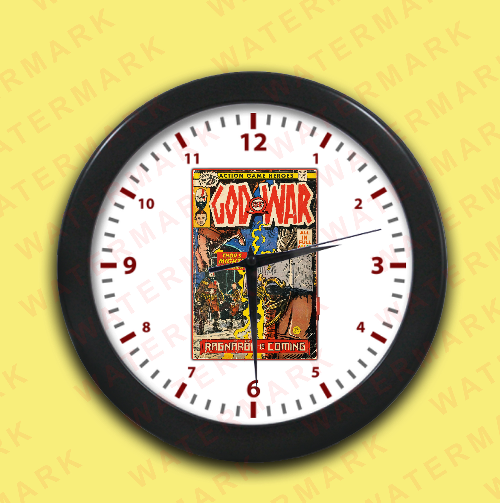 1 THOR - GOD OF WAR RAGNAROK COMIC COVER Wall Clocks | Inspire Uplift