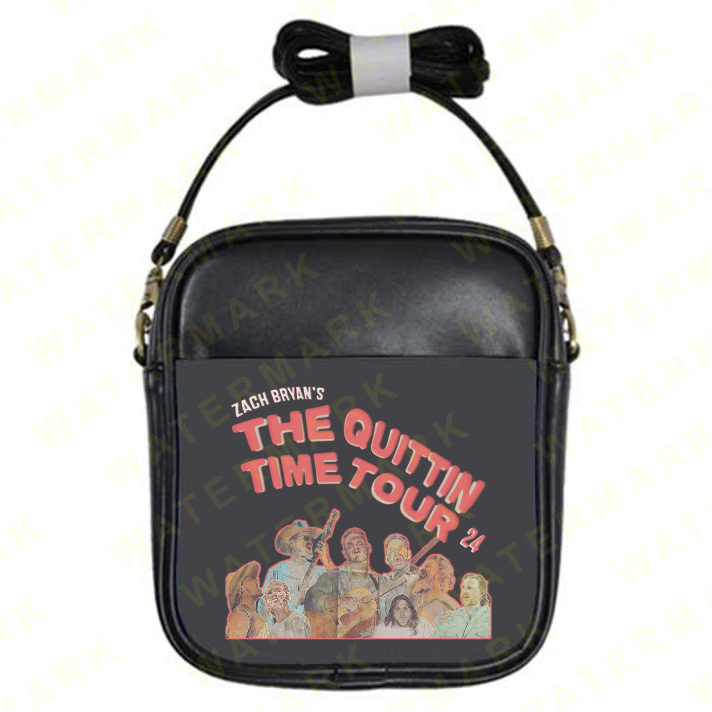 ZACH BRYAN THE QUITTIN TIME TOUR 2024 Sling Bags | Inspire Uplift