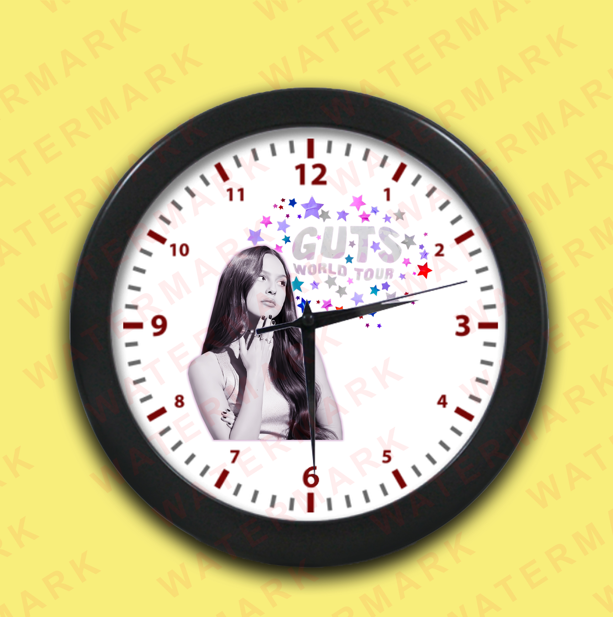 OLIVIA RODRIGO GUTS WORLD TOUR 2024 Wall Clocks | Inspire Uplift