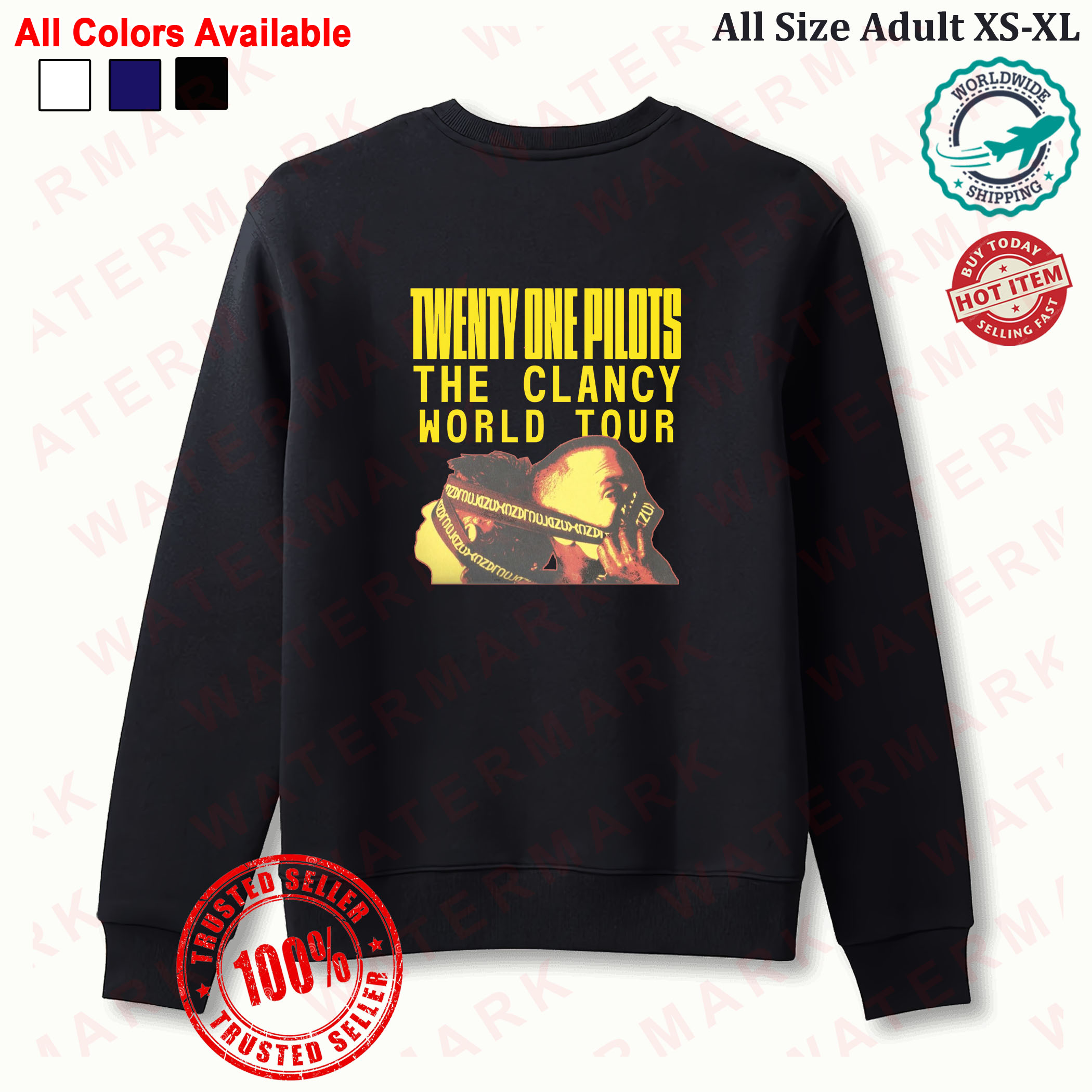 TWENTY ONE PILOTS THE CLANCY WORLD TOUR 2024-2025 Sweatshirt | Inspire ...