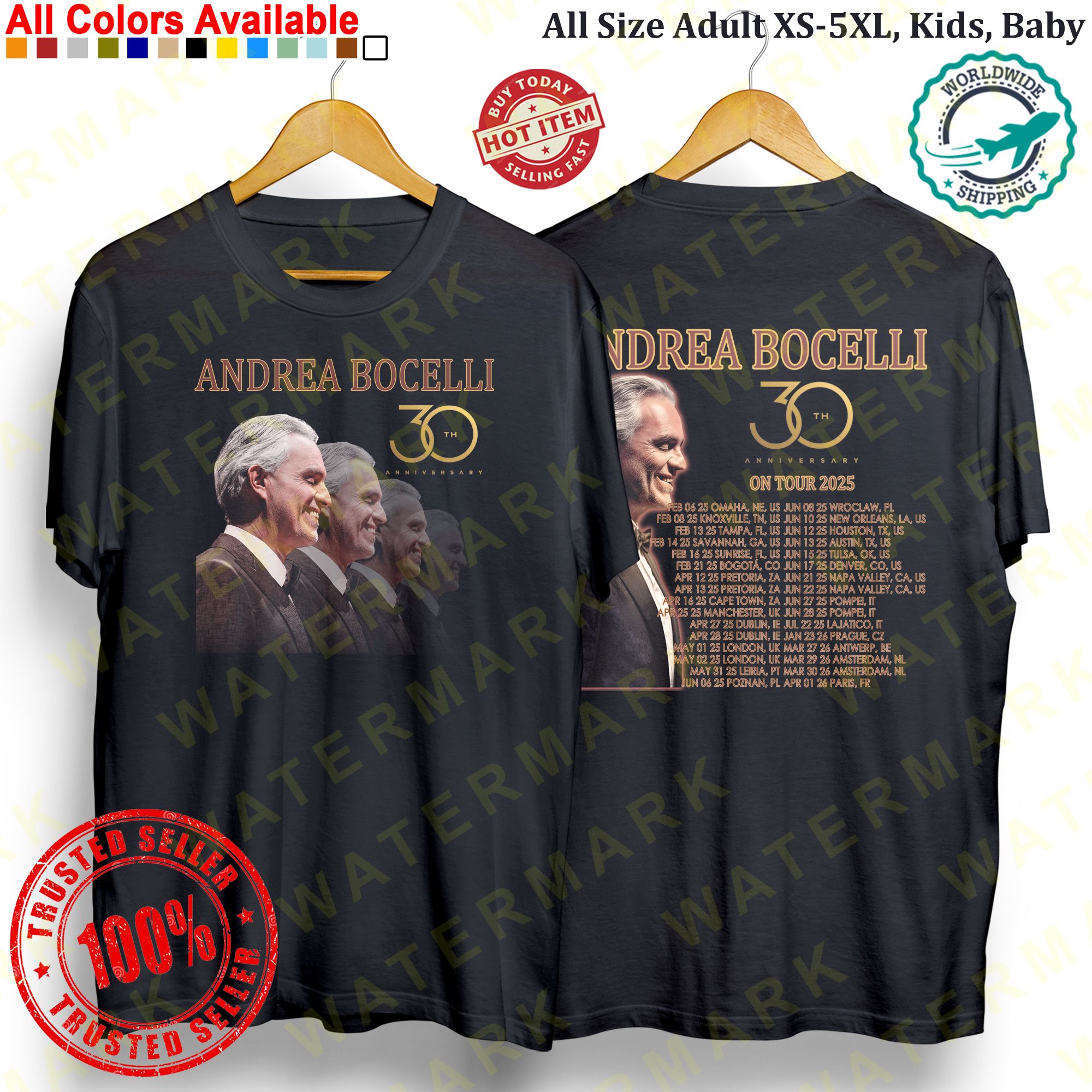 ANDREA BOCELLI 30TH ANNIVERSARY ON TOUR 2025 Concert Album T | Inspire ...