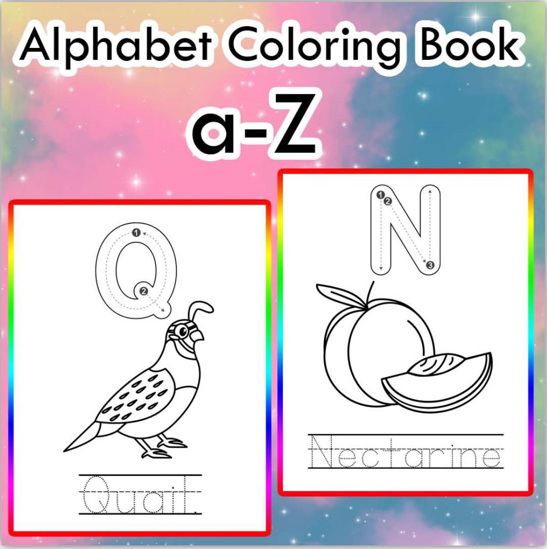 Alphabet Coloring Book a-Z, Worksheets and Teaching Material | Inspire ...